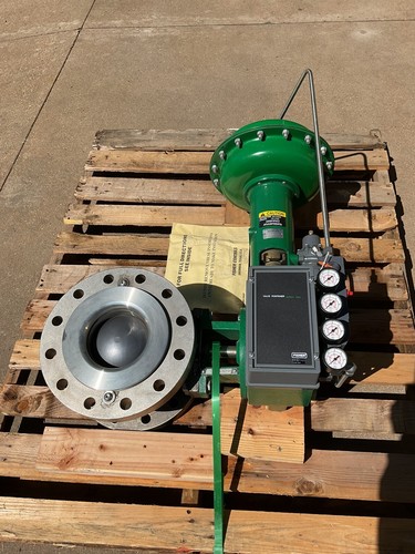 Fisher 6" V300 Vee-Ball Control Valve With 1052 Size 40 Actuator 3610J ...
