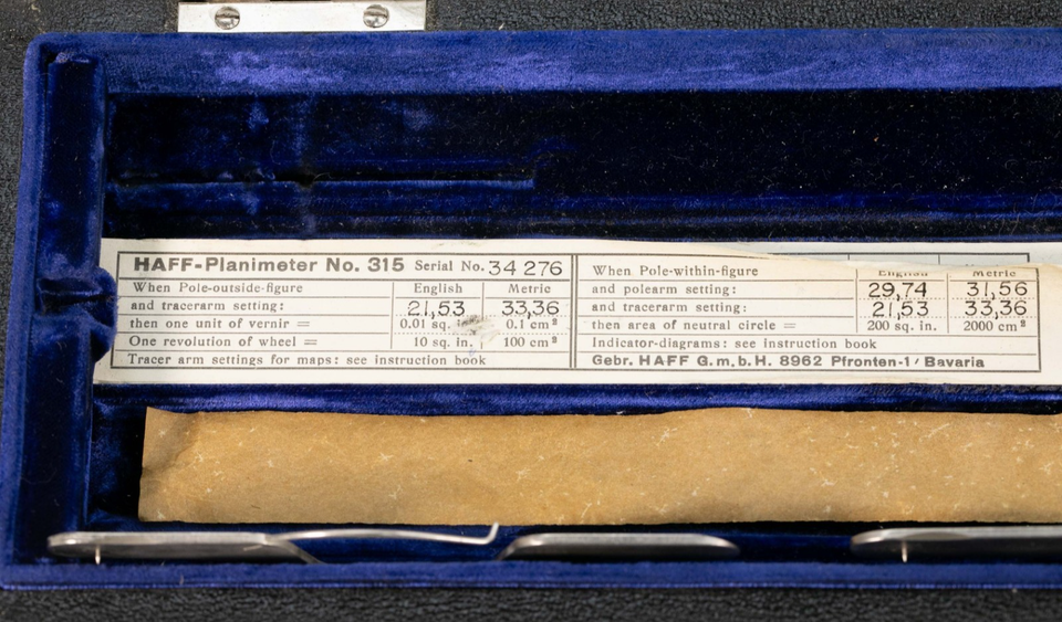 Vintage Haff Planimeter No. 315 + Manual,To Measure Area + Volume ...