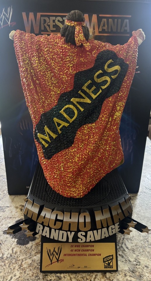 1 Of 500 WWE Mcfarlane Macho Man Randy Savage Icon Series Statue ...