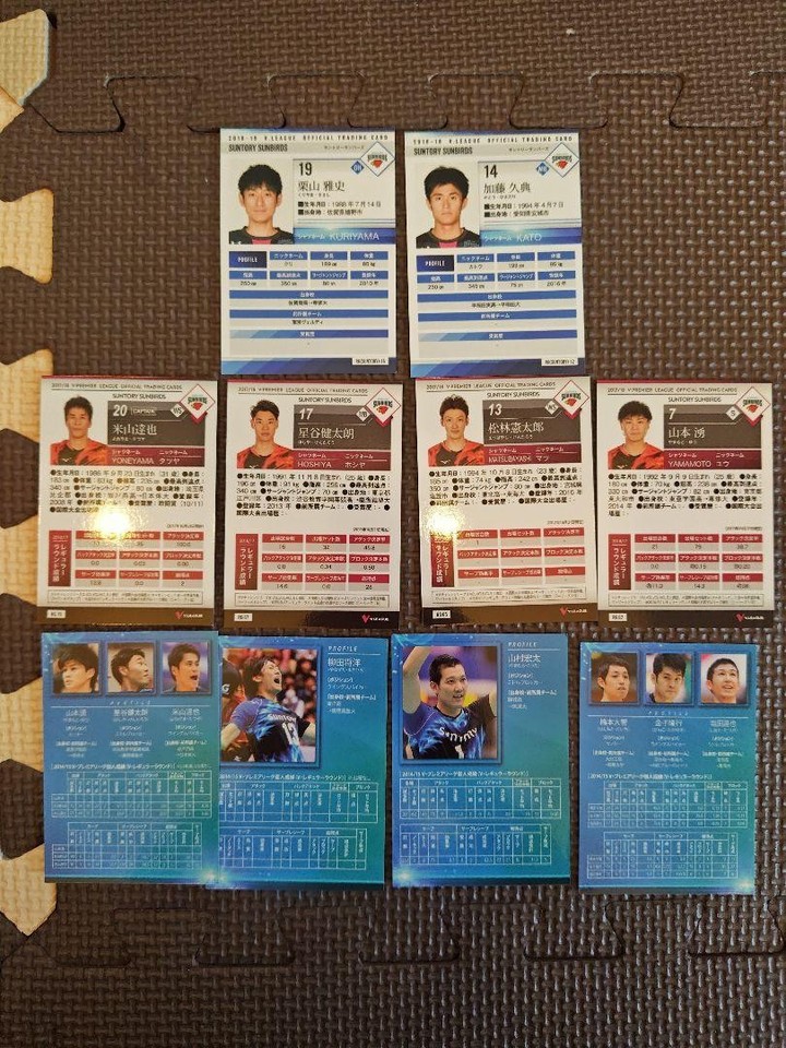 Suntory Volleyball Player Card Set | eBay