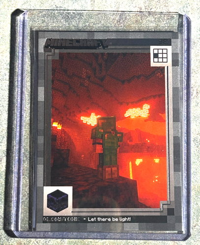 2025 BE LIGHT PANINI MINECRAFT SPECIAL EDITION GLOW STONE PARALLEL #d ...
