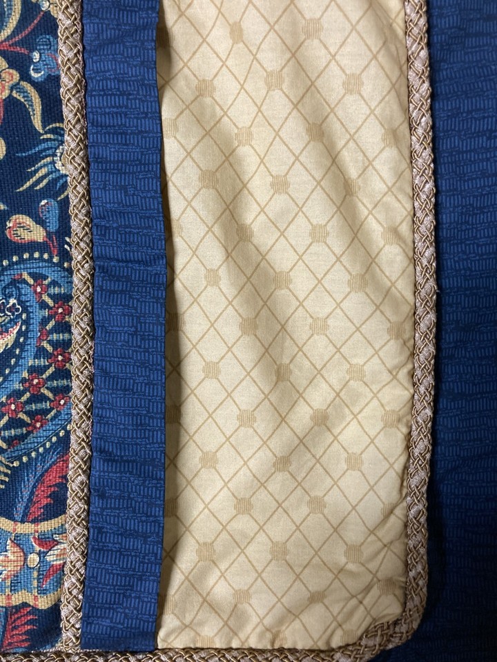 Pair of Waverly Rhapsody Jewel Standard Shams, 31" x 26", Blue/Red/Gold ...