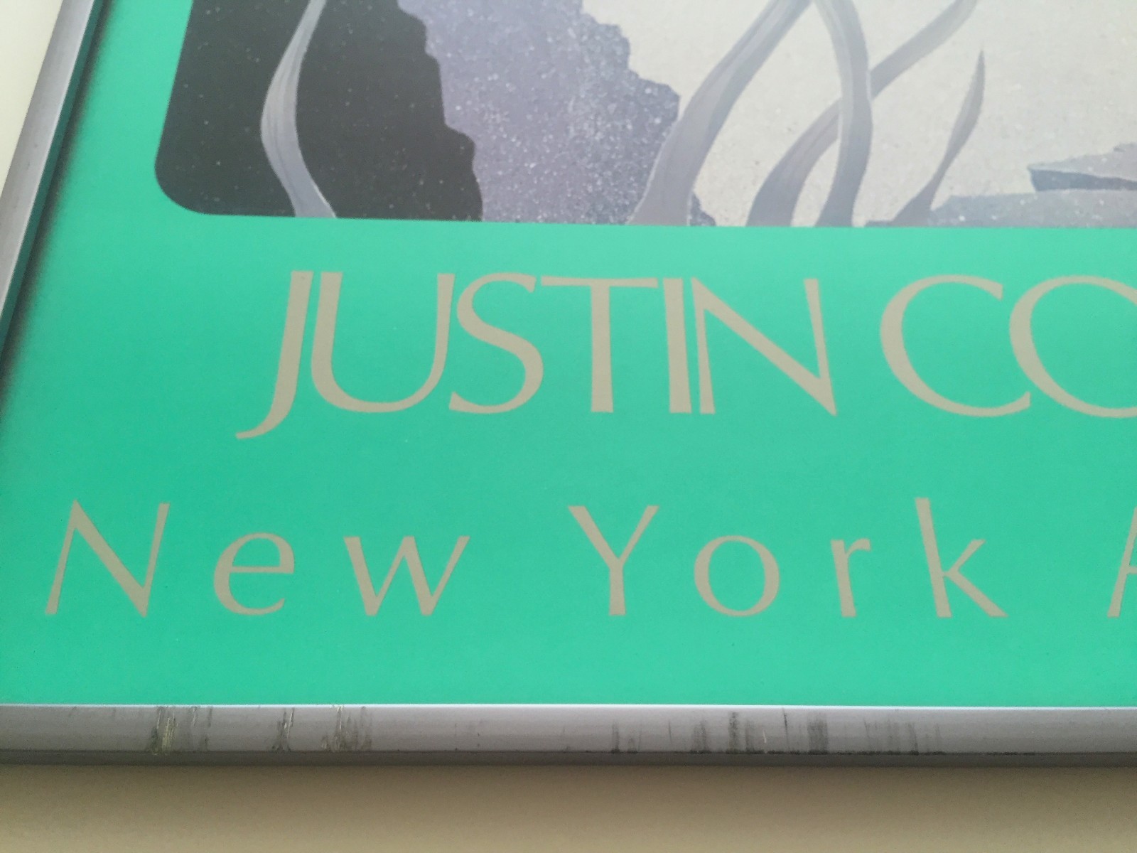 JUSTIN COOPERSMITH VTG 1980'S POST MODERN ORCHIDS FRAMED LITHOGRAPH ...