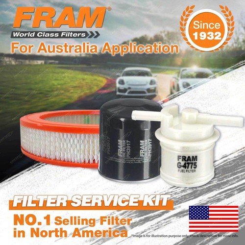 Fram Oil Air Fuel Filter Service Kit for Mazda 626 CB2MS B2000 1981 ...