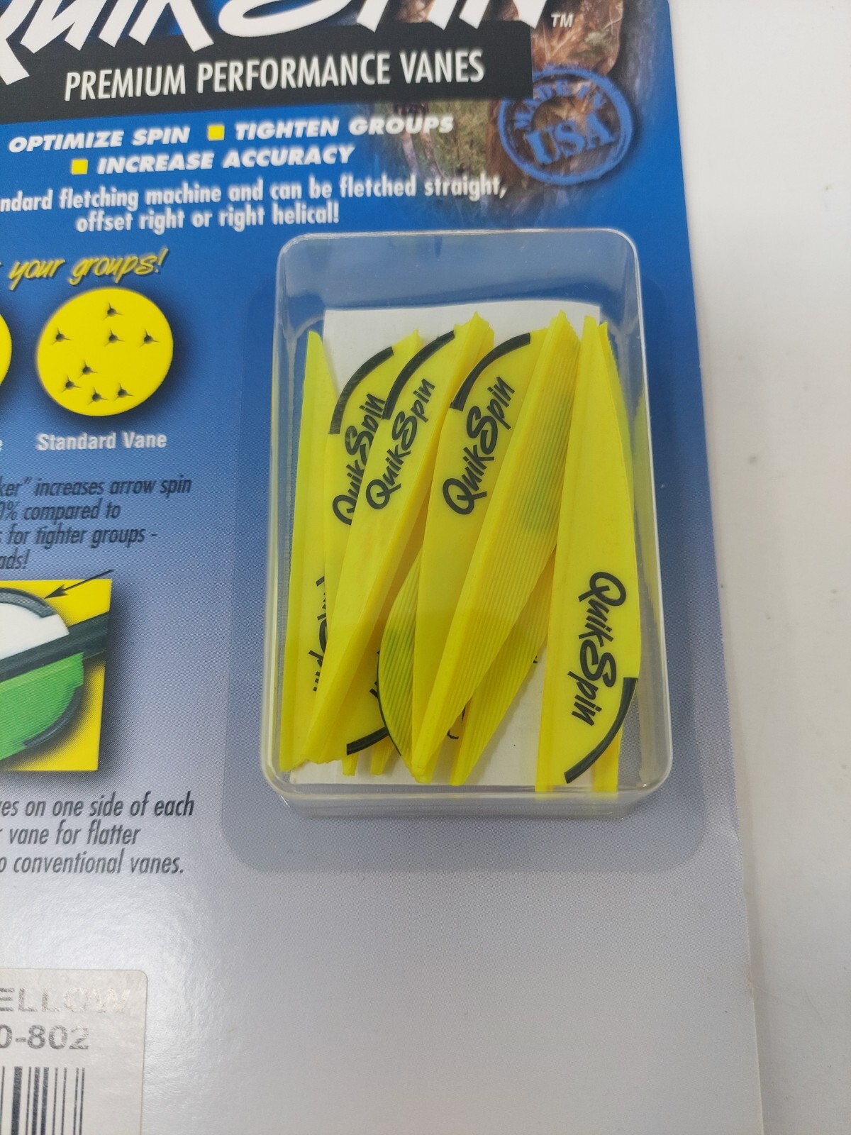 12 Pack NAP Quik Spin 2.25" Premium Performance Arrow Vanes: Flo ...