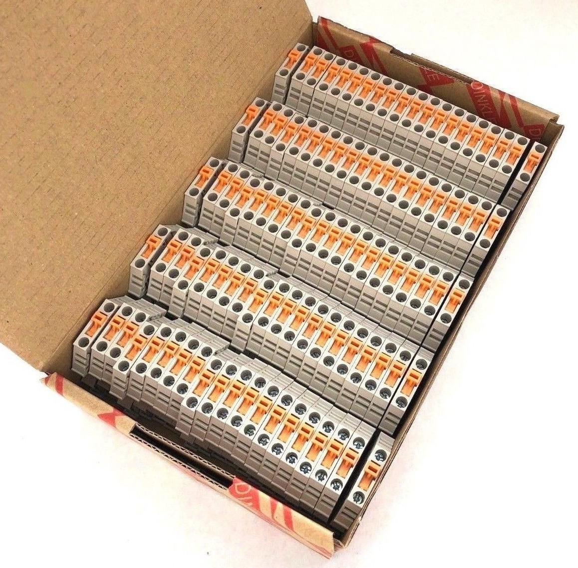 DIN Rail Disconnect Terminal Blocks 10 Quantity DK4N-TG Dinkle 10AWG ...