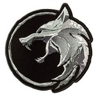 Wolf Medallion Patch, Angry Wolf Head Jacket Large Amulet, Embroidered ...