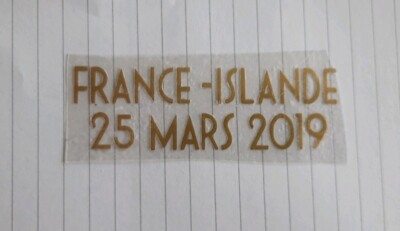 Patch Thermo maillot FFF collector no porté vs Islande Équipe de France ...