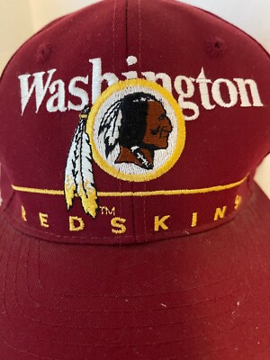 WASHINGTON REDSKINS 90s OLD Logo NWOT VTG Snapback HAT Baseball ...
