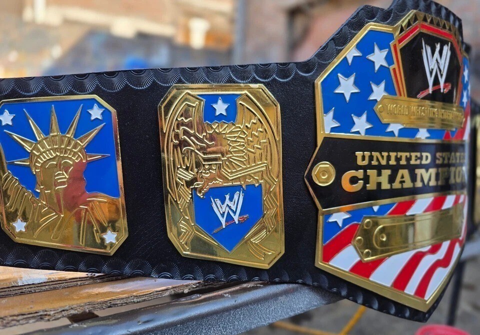 NEW United States Championship Title Belt Adult Size Replica 2MM WWE ...