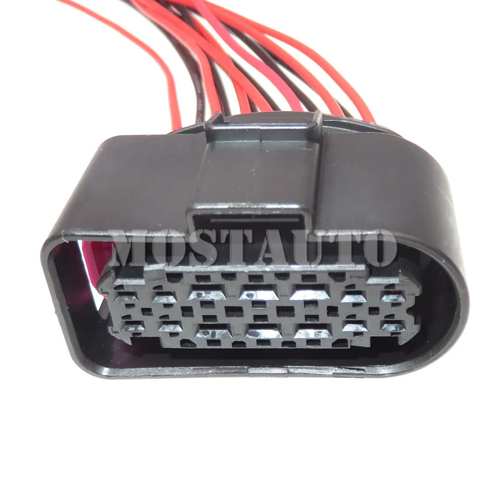 For VW Audi - 3C0 973 737 - 14 Pin Female Connector Plug Harness Wires ...