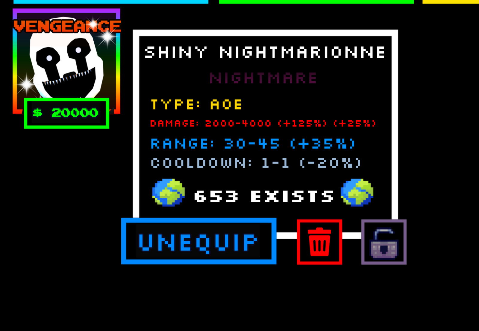 Shiny Nightmarionne | FNTD | Five Nights TD | Roblox | Fast & Cheap ...