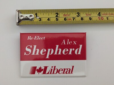 Vintage Pinback Pin Button Election Campaign Alex Shepherd Liberal ...