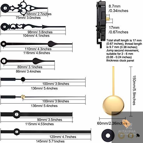 Westminster Chime Quartz Pendulum Clock Movement Wall Hand Mechanism ...