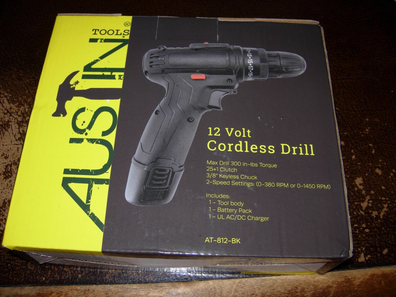 Austin Tools 12 Volt Cordless Drill 2 Speed AT-812-BK NEW | eBay
