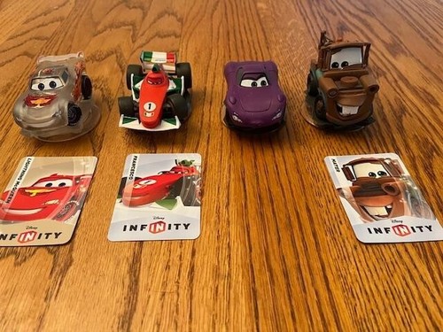 Disney Infinity Cars, 4 figures plus 3 cards with Lightening McQueen ...