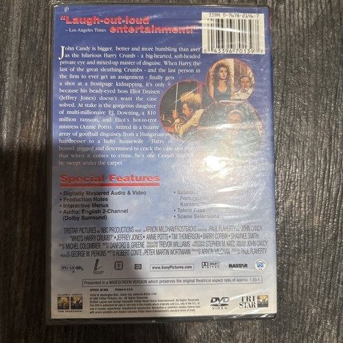 Who's Harry Crumb? (DVD, 1989); New 43396701397| eBay