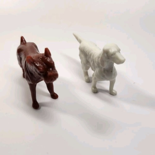Vintage Toy Mini Plastic Dog Figure Setter Boxer Miniature Lot Of 2 | eBay