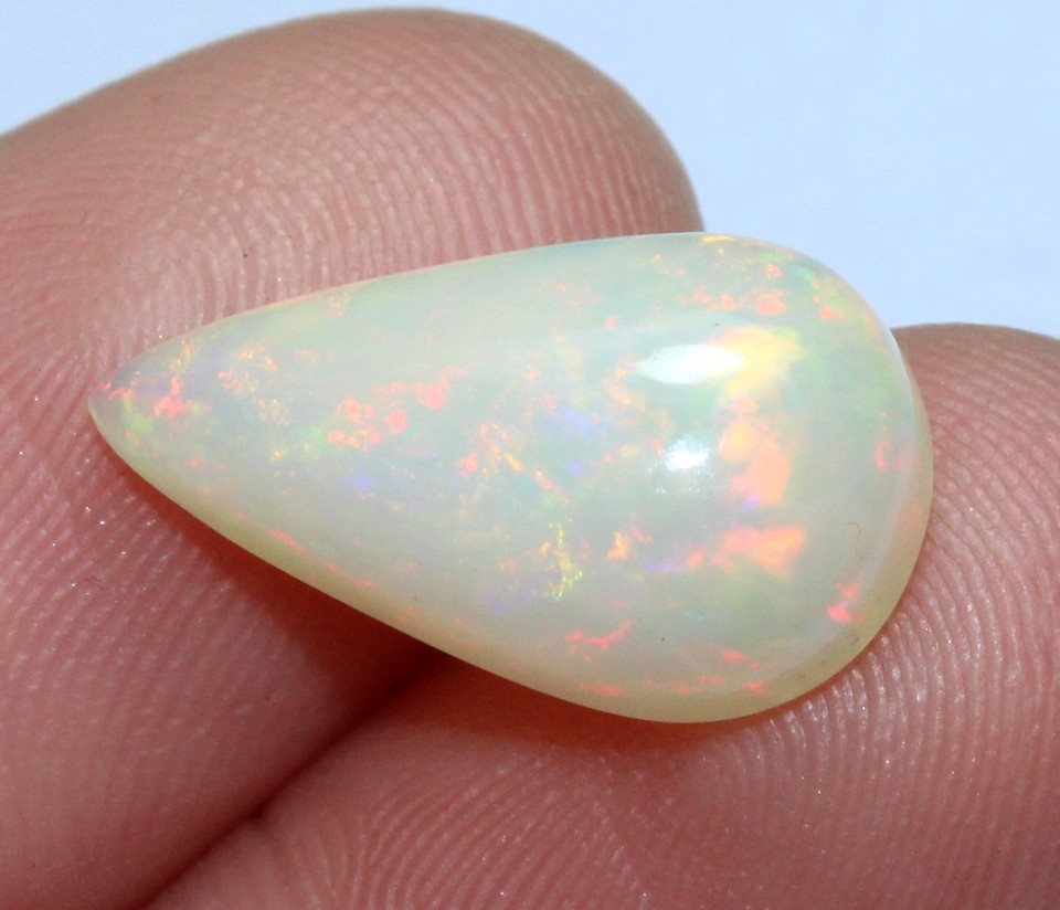 Certification Natural Ethiopian Opal Stone Multi Galaxy Fire opal Cab 3 ...