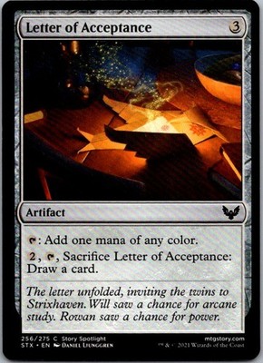 Letter of Acceptance C Strixhaven: School of Mages 256 LP | eBay