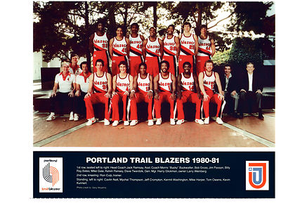 1980 1981 PORTLAND TRAIL BLAZERS 8X10 TEAM PHOTO BASKETBALL OREGON NBA ...