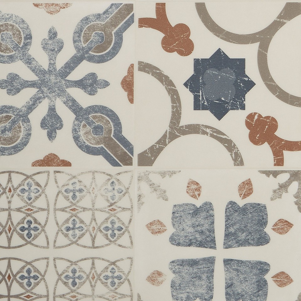 Lino Flooring Vintage Moroccan Mosaic Tiles Foam Sheet Lino ...