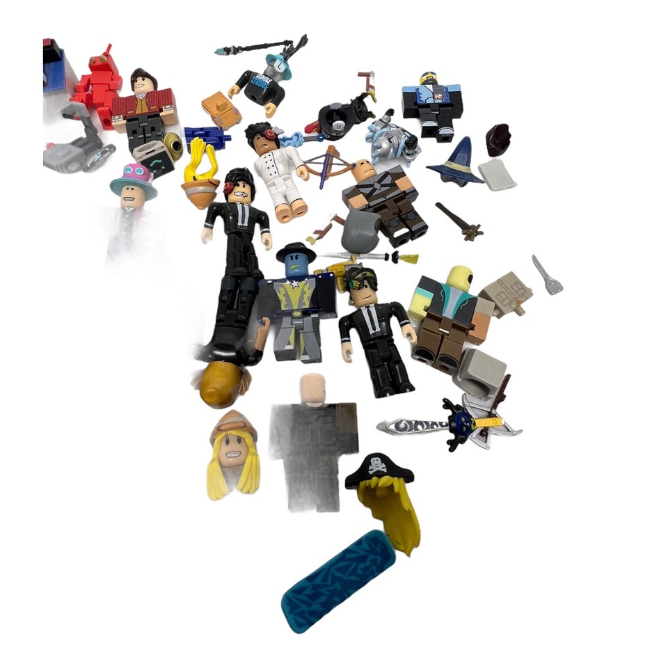 Minecraft Toys Lot Action Figures Minifigures Steve Animals Swords ...