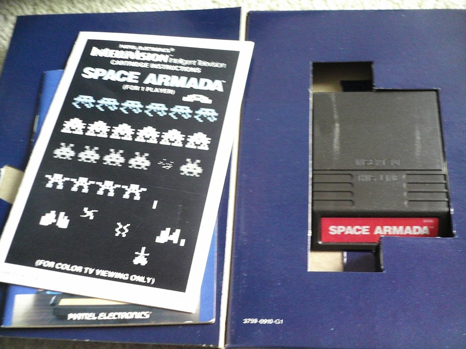 Vintage Mattel Intellivision Space Armada Video Game in Box | eBay