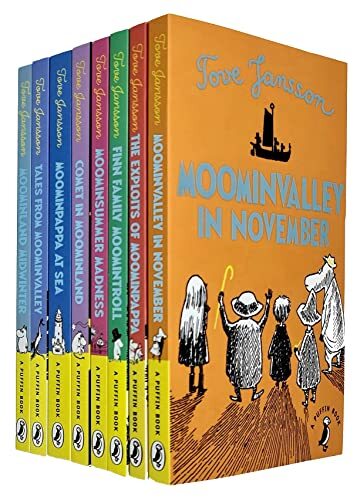 Tove Jansson Moomin Collection 8 Books Set (The Exploits of Moominpappa ...