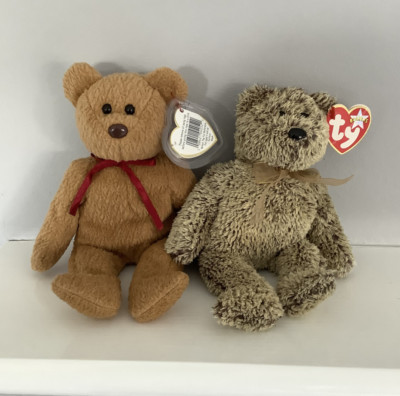 Ty Beanie Babies HARRY 2001 & CURLY 1996 bundle. Excellent condition ...