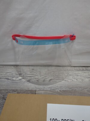 Face Shield Disposable PPE Washable Protective Cover Clear Mask 100 ...