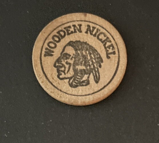 Skip Inn Cafe Pasadena CA California Bar Beverage Drink Wooden Nickel ...