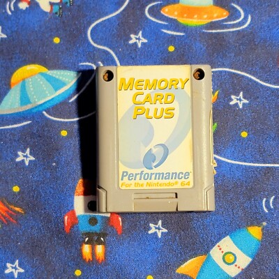 Nintendo 64 N64 Memory Card Plus Controller Pak by Performance P-375AE ...