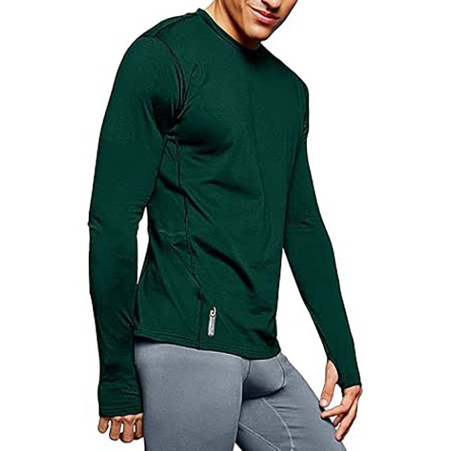 Duofold Men's Mid-Weight Wicking Crew Neck Base Layer Shirt Forest ...