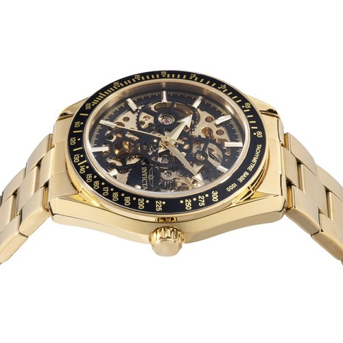 Invicta Objet D Art Automatic Men's Watch Skeleton Dial 43mm, Gold ...