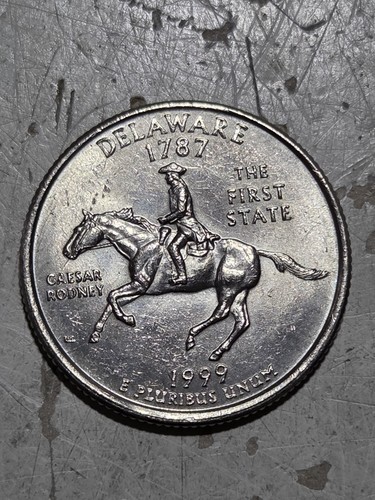 1999-P Delaware State Quarter Spitting Horse Error Coin | eBay
