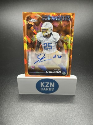 2024 Topps Chrome Orange Variation Refractor 8/25 Auto Junior Colson | eBay