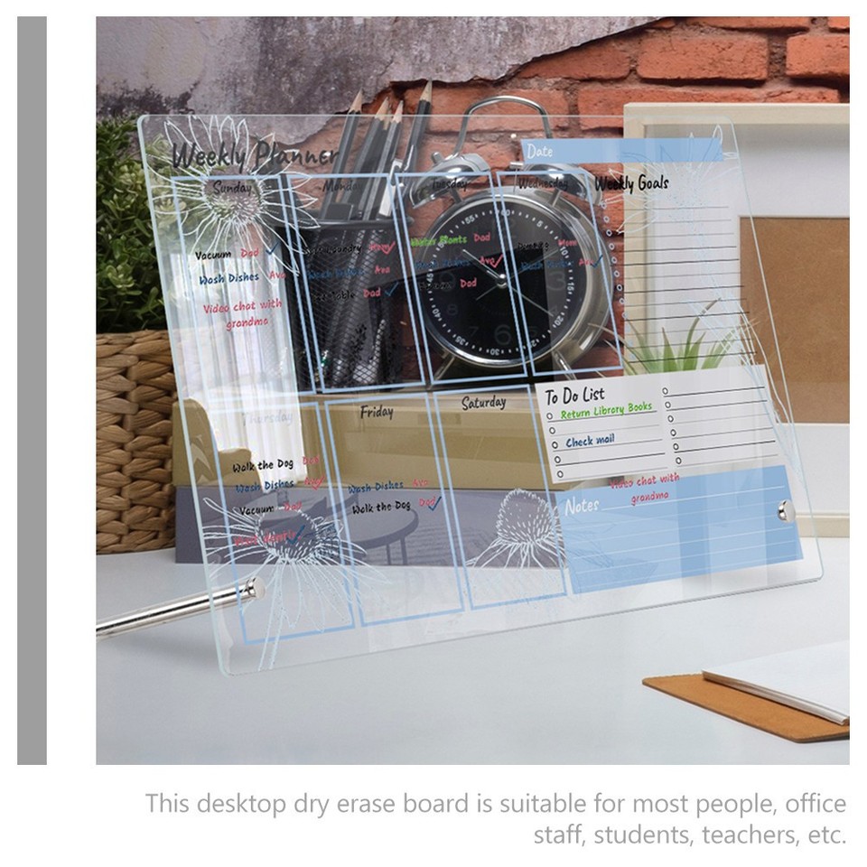 Desk Dry Erase Board Acrylic To Do List Memo Board Acrylic Message ...