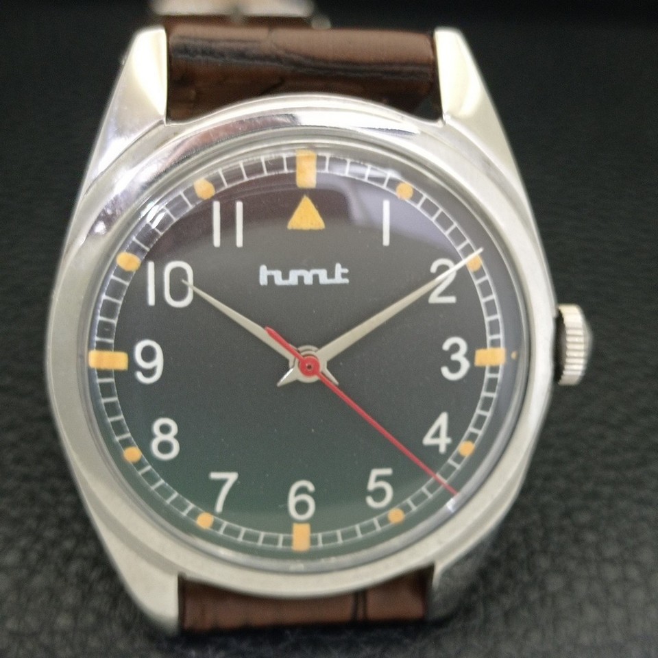 HMT HAND-WINDING INDIAN MENS VINTAGE BROWN COLOR DIAL WATCH a702814-3 ...