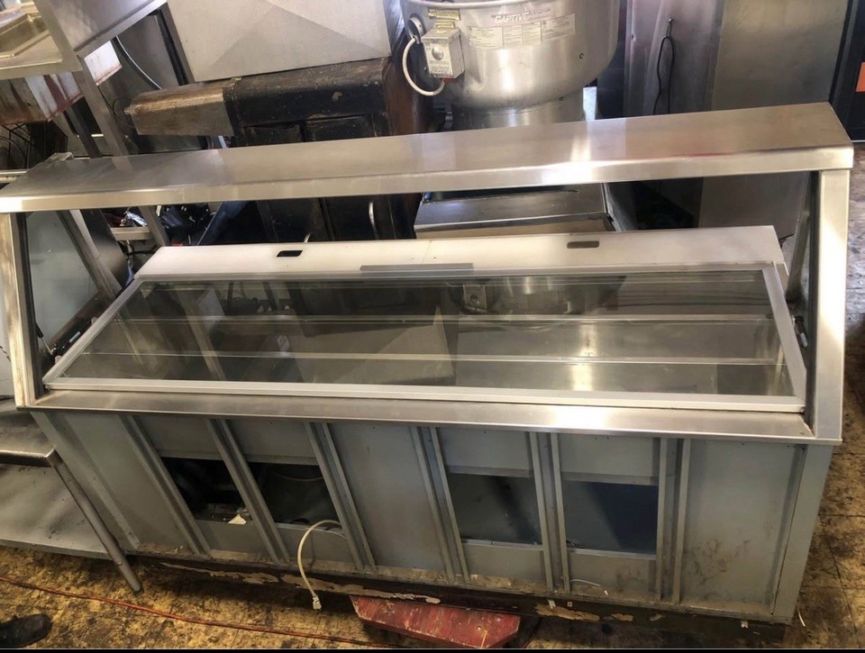 Duke Subway Refrigerated Prep Station Table 7’ Restaurant Equipment | eBay