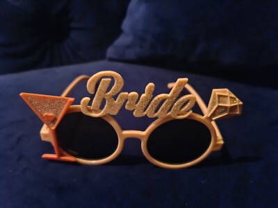 Bride Sparkly diamond pink hen do novelty accessory glasses | eBay UK