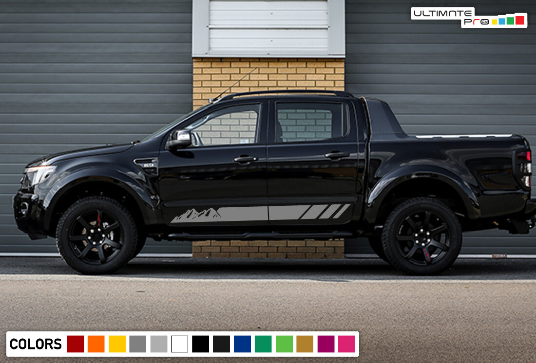 Mountain decal for Ford RANGER Sticker Lariat XL XLT 4X4 Stripes design ...