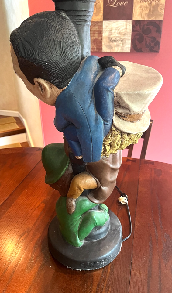 1972 Marx Brothers - Plaster Chalkware Lamp Post Statue of Groucho ...