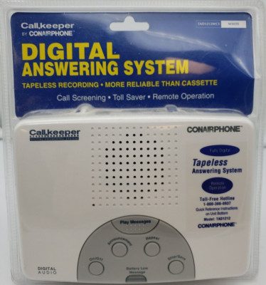 Call Keeper Digital Answering Machine TAD1212WCS By Conairphone ...