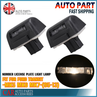 For Ford Transit License Plate Light Rear Number Plate Lamp MK6 MK7 ...