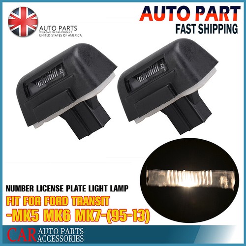 For Ford Transit License Plate Light Rear Number Plate Lamp MK6 MK7 ...