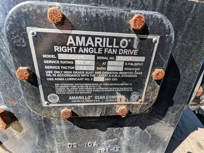 Refurbished Amarillo FD1311 Right Angle Fan Drive 14:1 Ratio 1750 IN ...