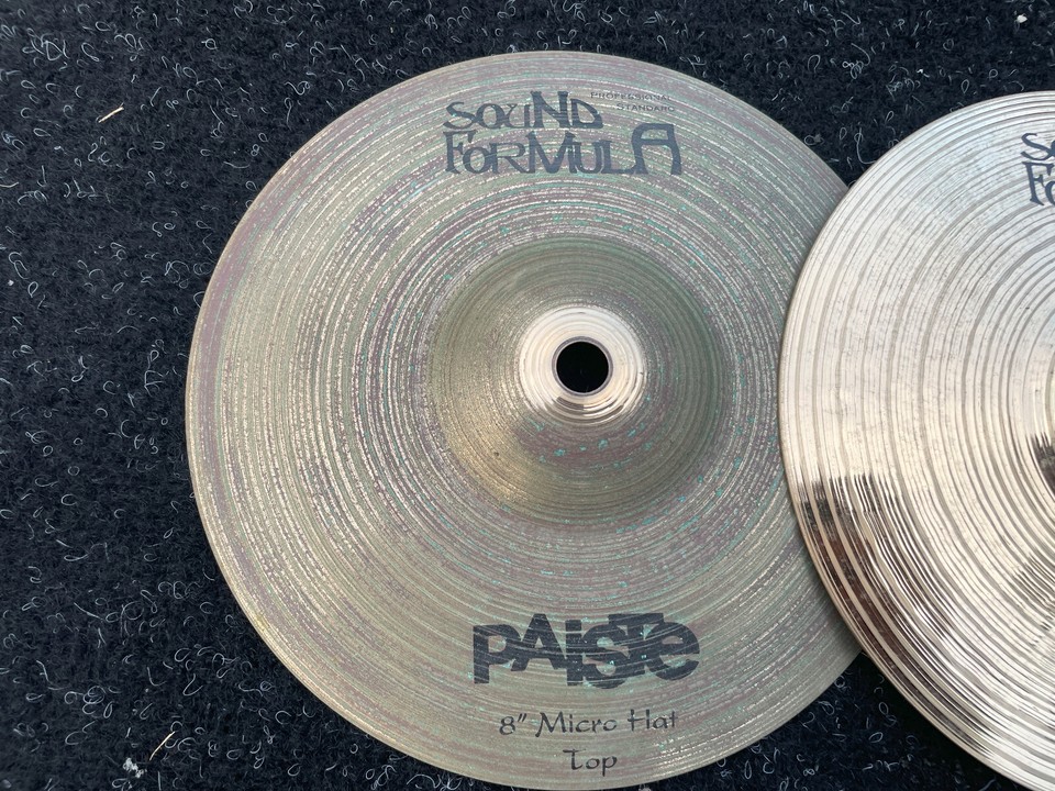 RARE Discontinued Paiste 8” MICRO HATS Hihats Sound Formula 250g 316g ...