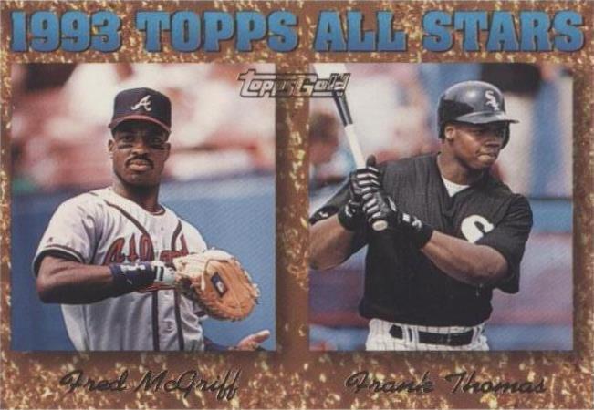 1994 Topps - 1993 Topps All Stars Frank Thomas, Fred McGriff #384 Gold ...