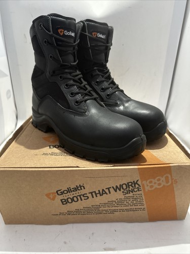 New & Boxed British Army Military YDS Goliath Steel Toe Safety Boots Black | eBay UK